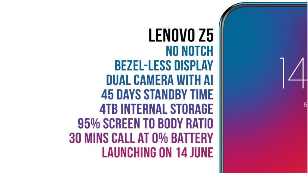 完全ベゼルレススマホの「Lenovo Z5」、ストレージは4TBとの噂 | SOCIUS101